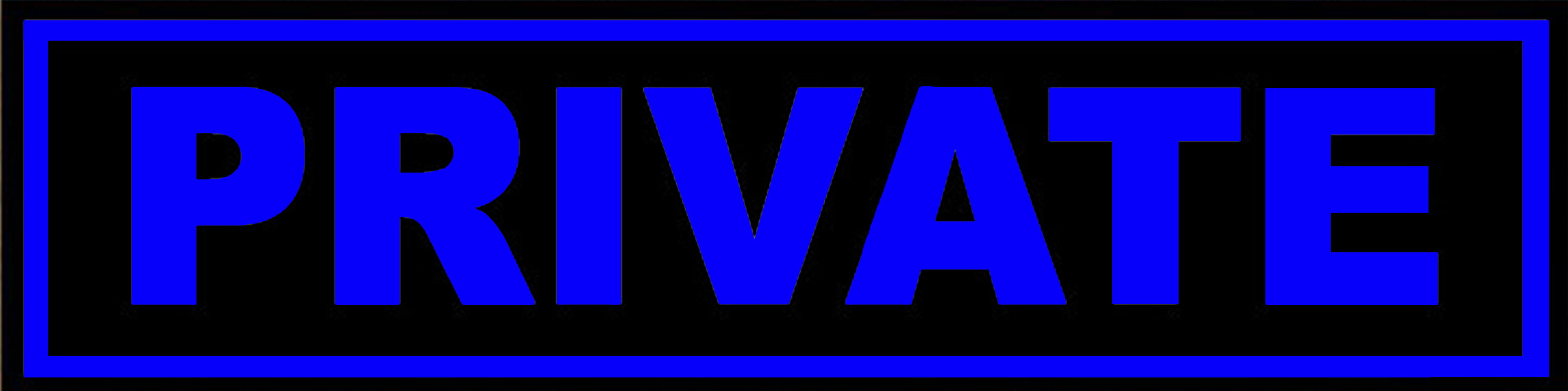 Private Sticker for motorcycles, tricycle, jeep Waterproof Vinyl 2.5 x ...