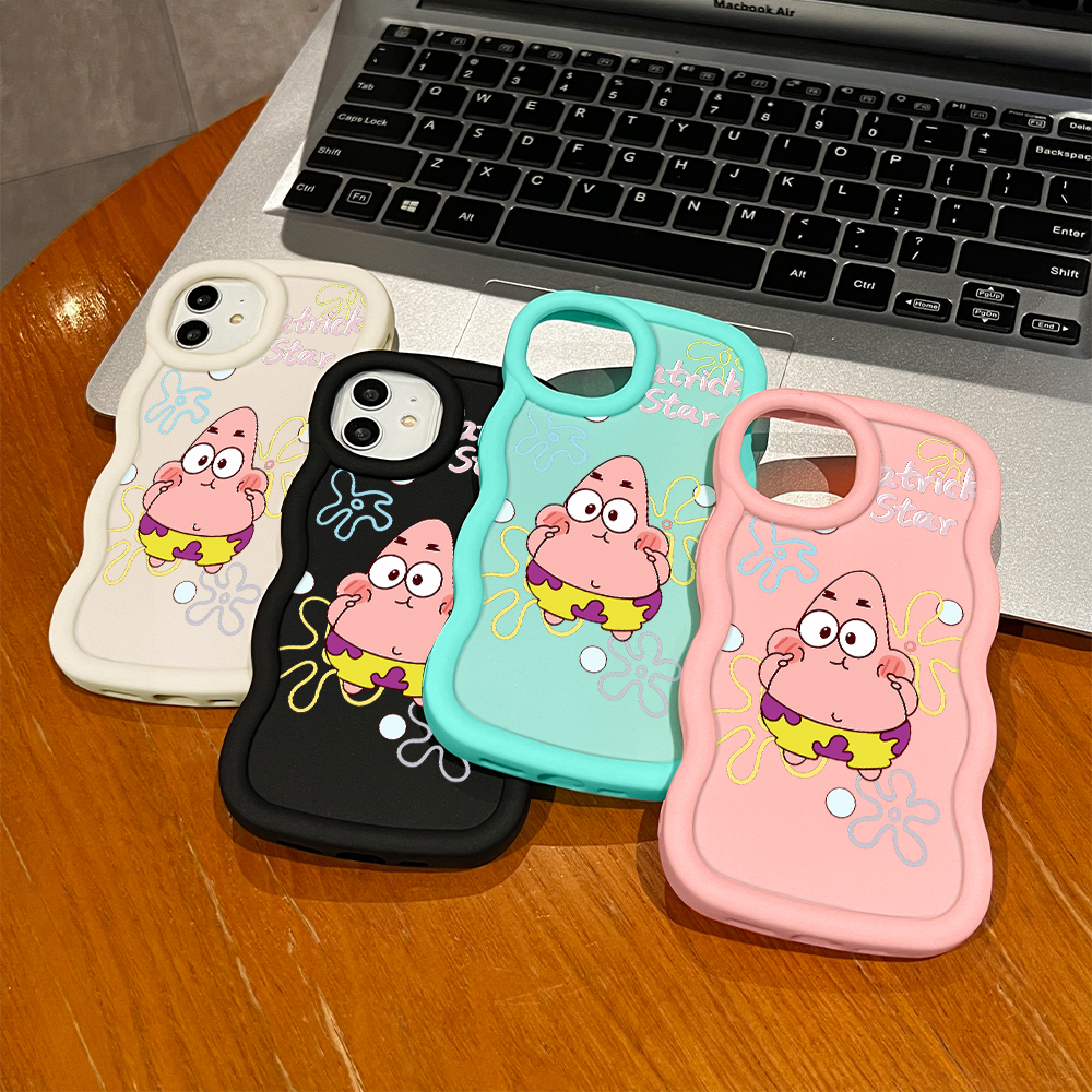 Jizetin for Samsung J7 Prime Back Cover Cute Patrick Star Macaron ...