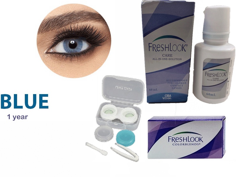 Colour BLUE - Fresh Look bcl Colour Blends Contact Lens - Full Set ...