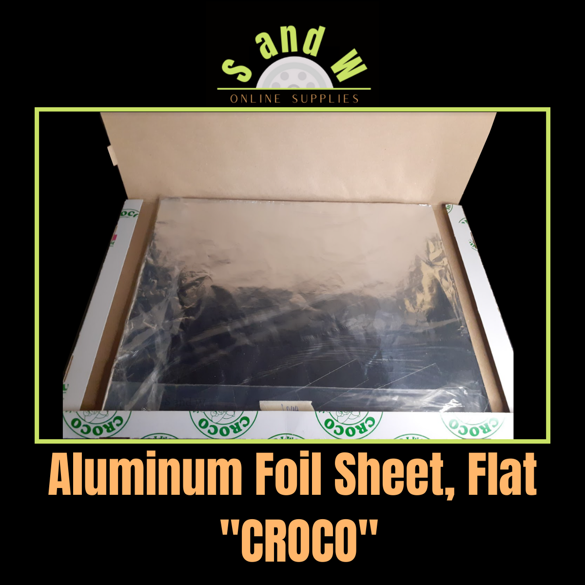 Aluminum Foil Sheet, "Croco" Flat, 300 sheets approximate | Lazada PH