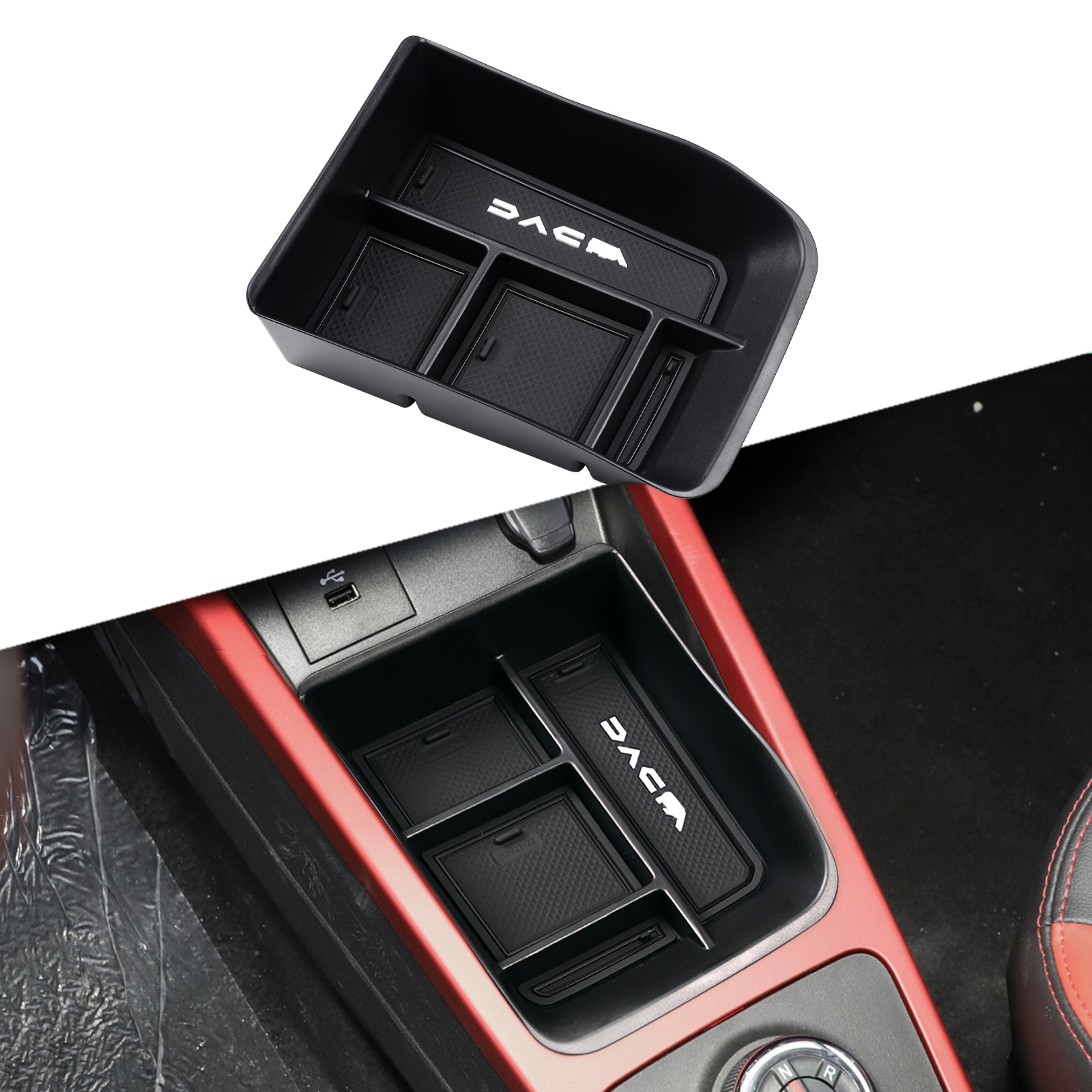 【Salt & Story】Car Center Console Box For Dacia Spring For Renault Kwid ...