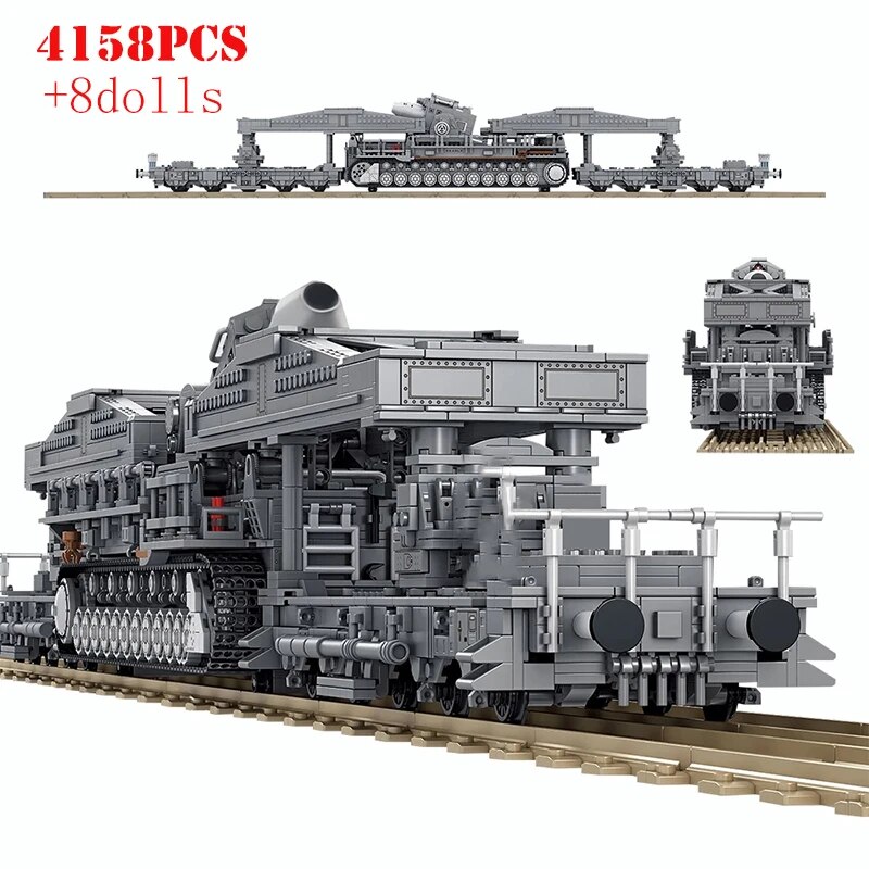 Compatible with LEGO Quân đội Thế chiến II Heavy Duty Tank Gạch Set ...