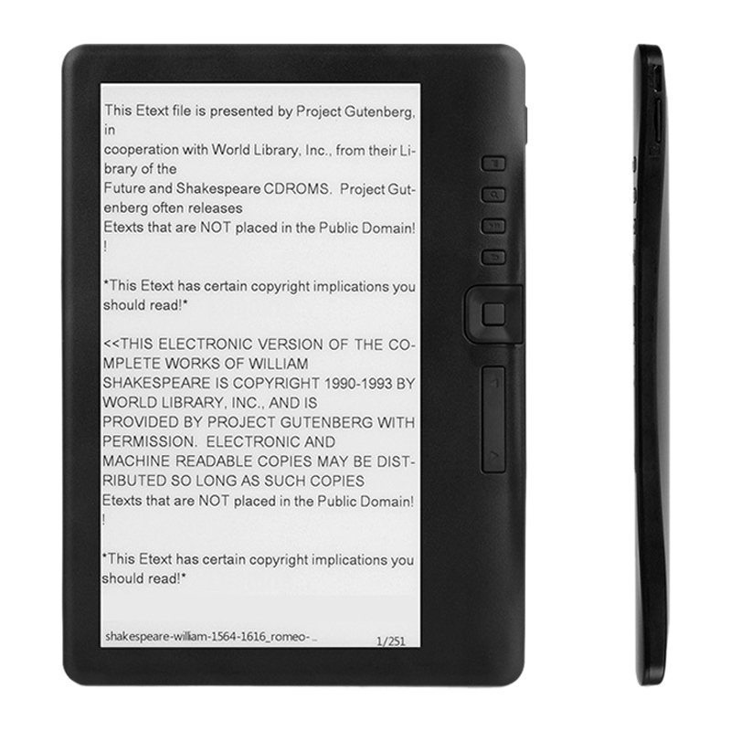 BK7019 Electronic Paper Book Reader 7 Inch TFT Color Screen Ebook ...