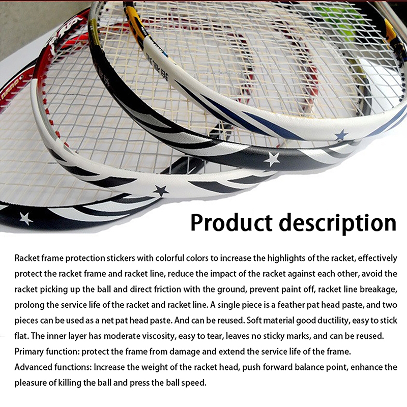 Badminton Racket Protection Sticker With Full Frame Anti-Collision ...