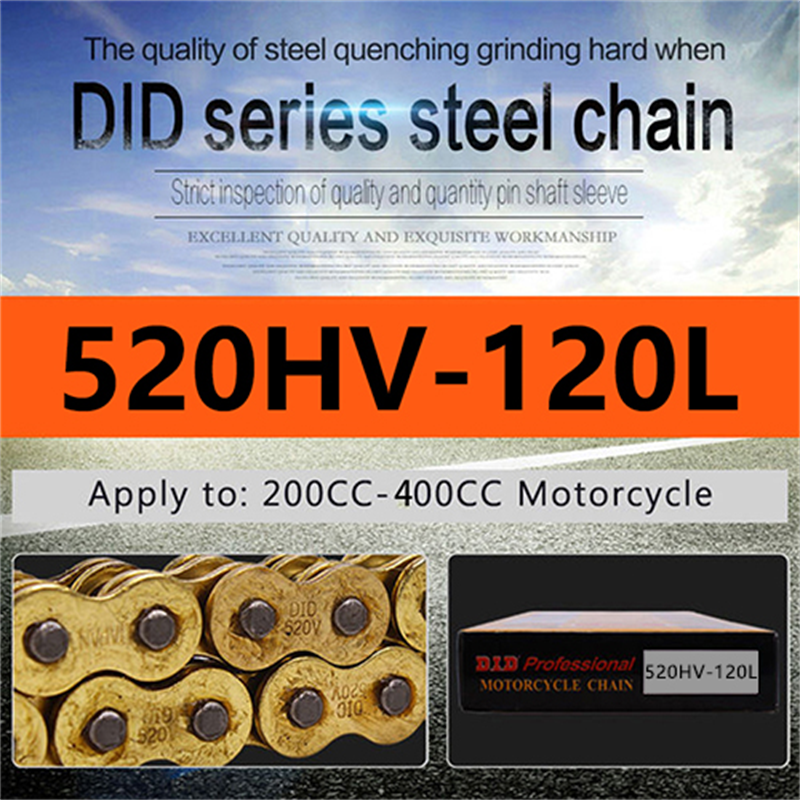 Motorcycle Chain DID Oring Motorcycles Oil seal gold chain For ATV Off ...