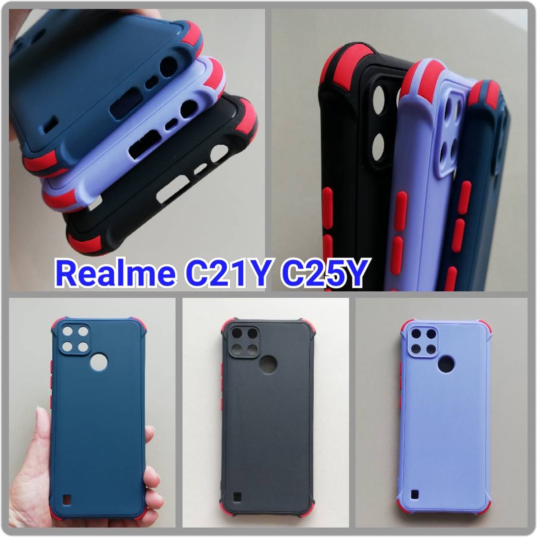 Case Realme C21Y / C25Y เคสซิลิโคน นิ่ม เคสกันกระแทกจอ 6.5 นิ้ว ขอบนิ่ม ...
