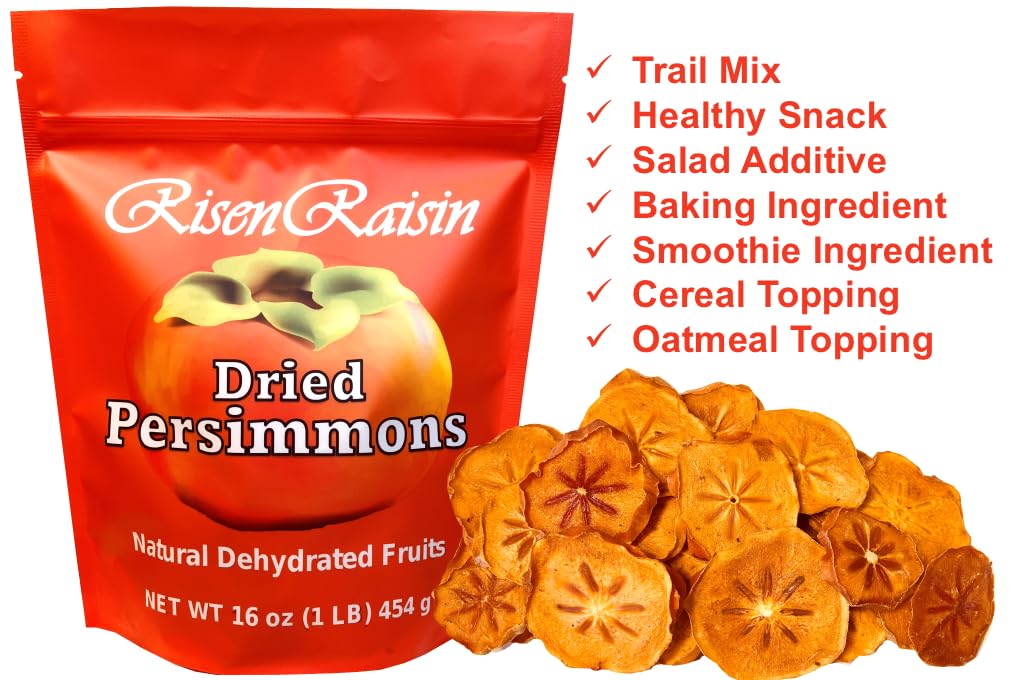 Dried Persimmons | 16 oz (1 LB) 454 g | No Sugar Added | Premium ...