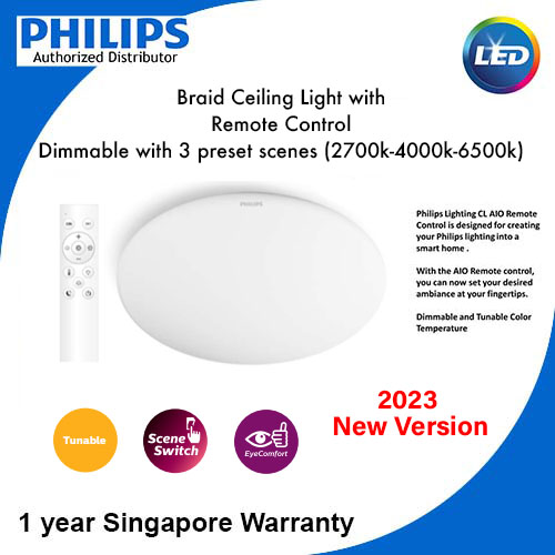 Philips CL610 Braid Ceiling Light with Remote Control 929003263207/ ...
