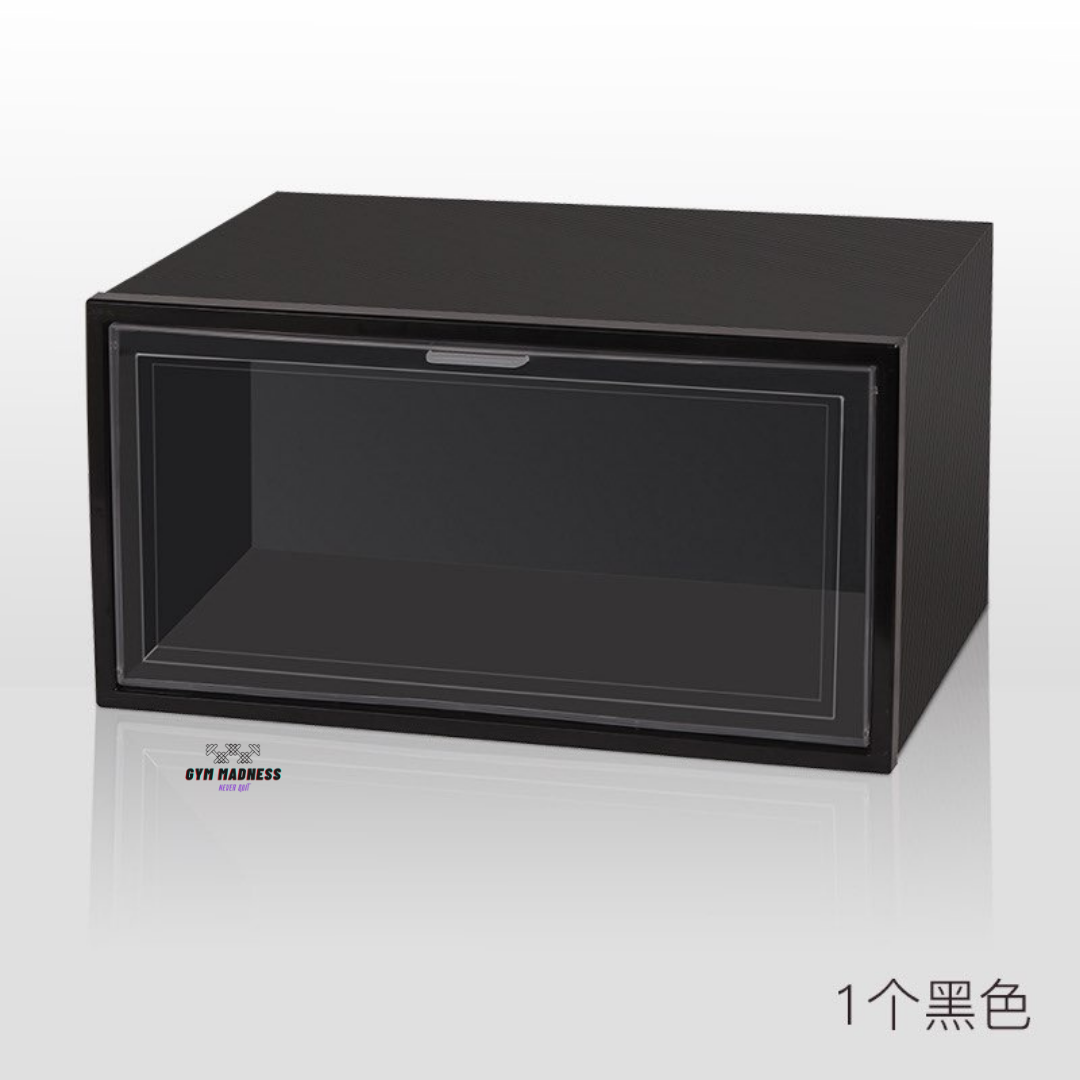 【Side View】 Large Stackable Interlock Side Open Shoe Box Storage Box ...