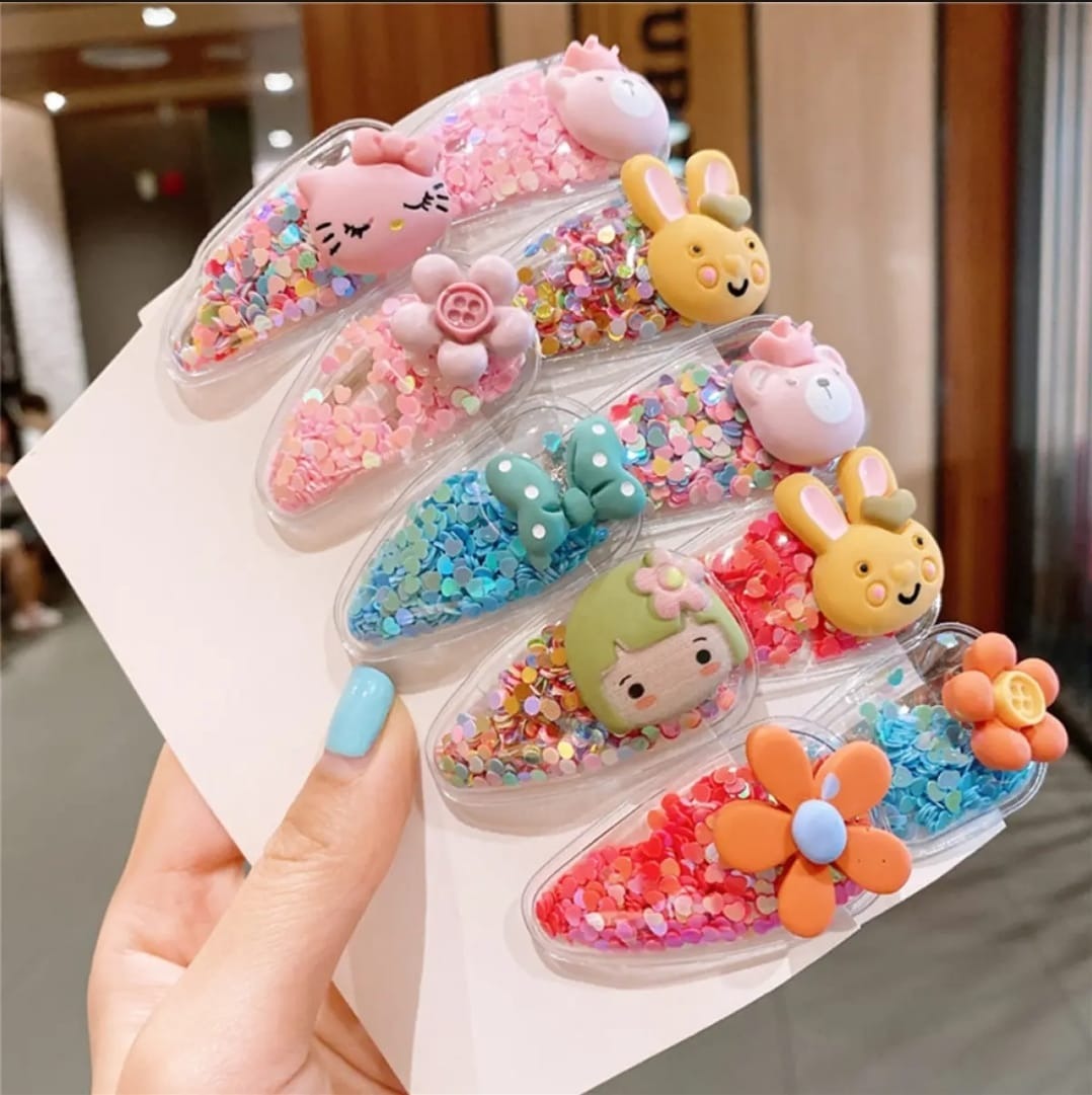 LDM Kids Hairpin Cute Animals Fruit Small Flower Side Bangs Bb Clips ...