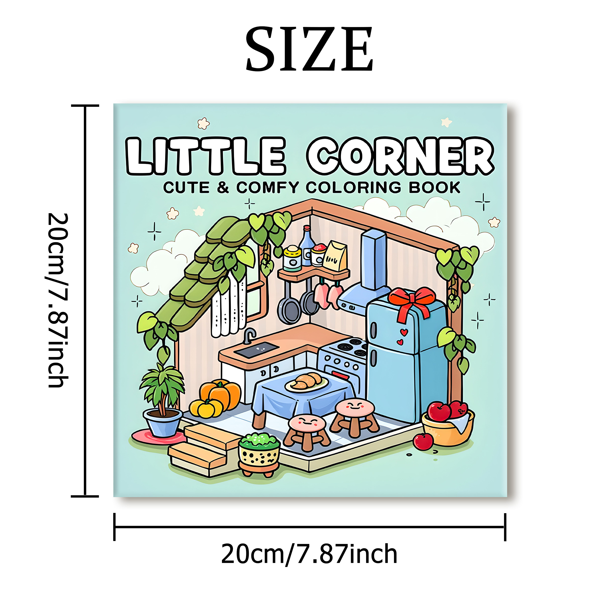 【Sleek】 LITTLE CORNER: Coloring Book for Adults Featuring Cute Cozy ...