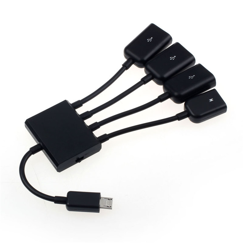【TrendGlobe】Advanced tablet notebook hab otg multi Black 4 Port Micro ...