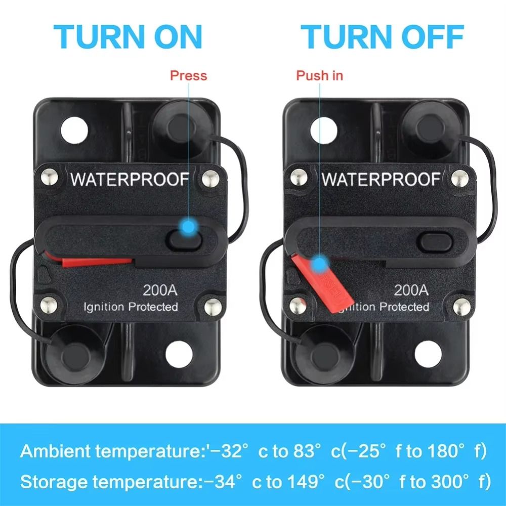 Durable Waterproof Manual Reset Device Stable Performance Dual Battery ...