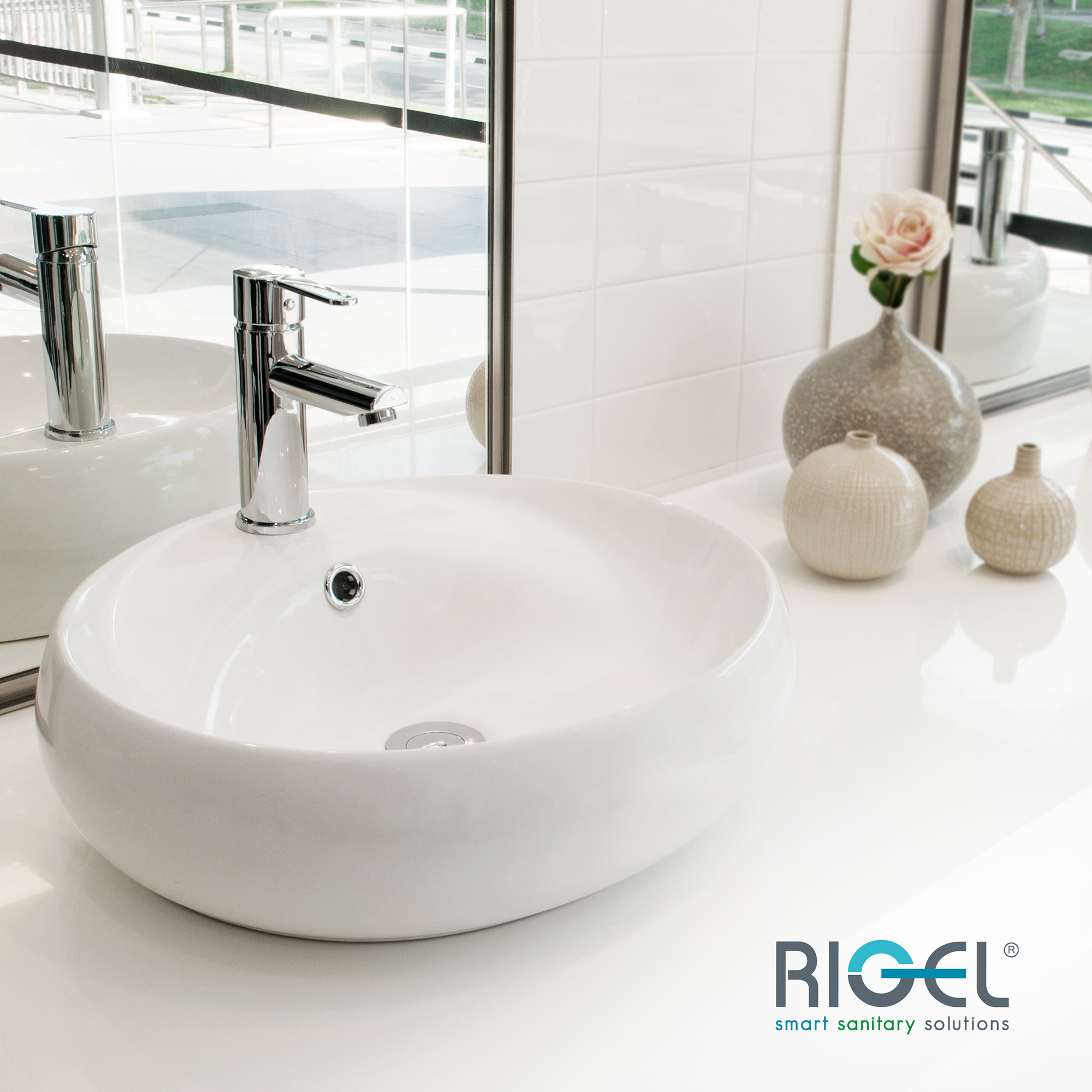RIGEL Pebble Counter Top Basin RL-LS5010 | Lazada Singapore