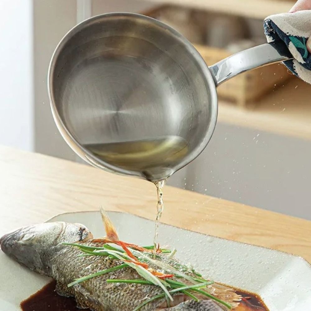 Skillet Pan Diversion Port Stainless Steel Frying Egg Pan 13cm Hangable ...