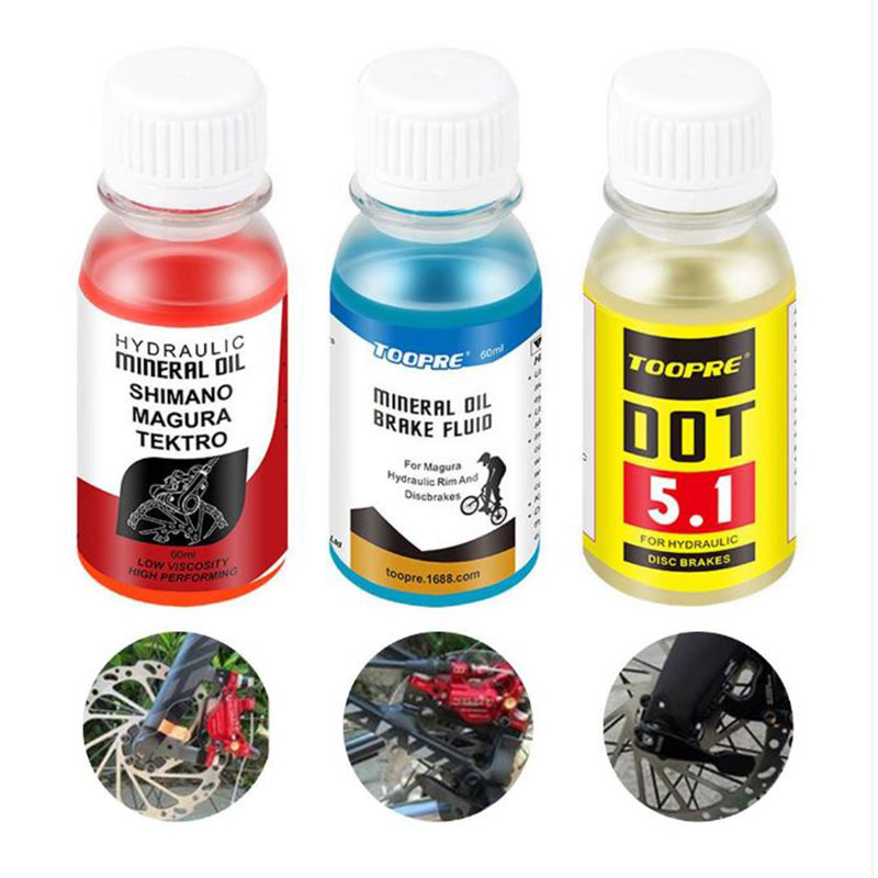 Bike Brake Mineral Oil 60ml Enough Capacity Fluid Hydraulic Disc Brake ...