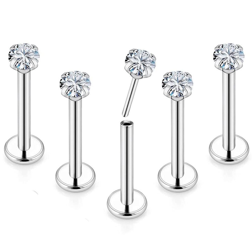 【Best price】Stainless steel rod claw inlaid zircon wireless needle rod ...