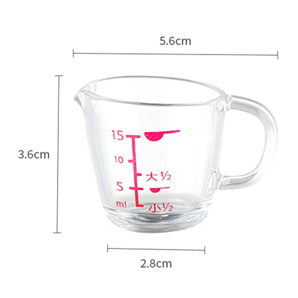 Pointed 15ML Kitchen Tools Graduated Minie Baking Coffee Cup Measuring ...