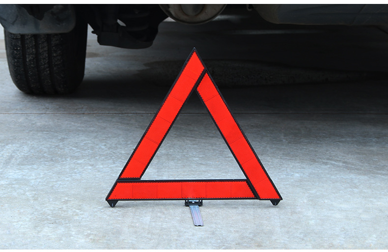 Car Triangle Sign Reflective Triangle Car Safety Warning Emergency Road ...