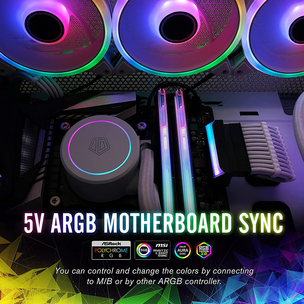 ATX Power Supply 24Pin to 90 Degree Adapter 5V ARGB Mainboard ...