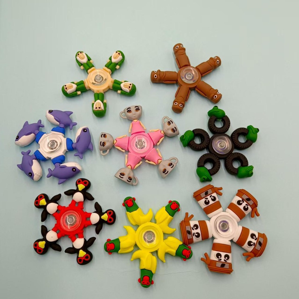 Interesting PVC Fidget Spinner Italian Brainrot Tung Deformed Stress ...
