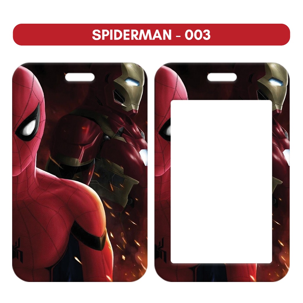 (N009) Nametag Spiderman Tanpa Tali / Card Holder Marvel / ID Card ...