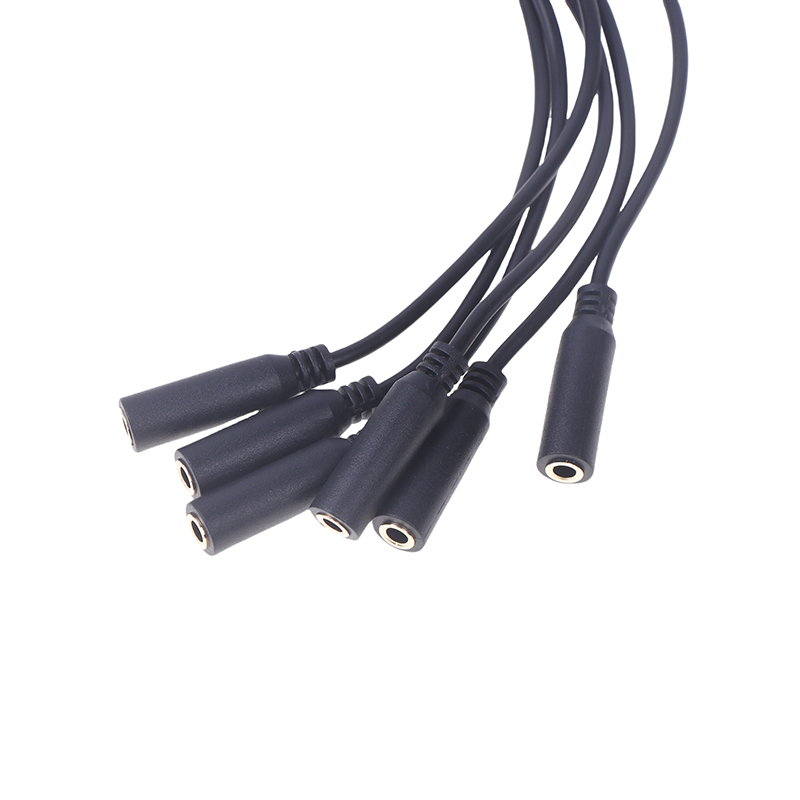 3.5mm Earpphone Spliter Audeo Jack Extender 1 To 6 Ports Aux Cable ...