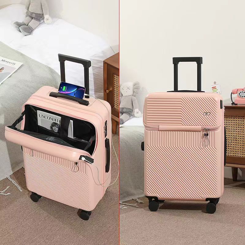 Luggage Travel Bag 20/24inch Open Boarding Luggage with USB Waterproof ...