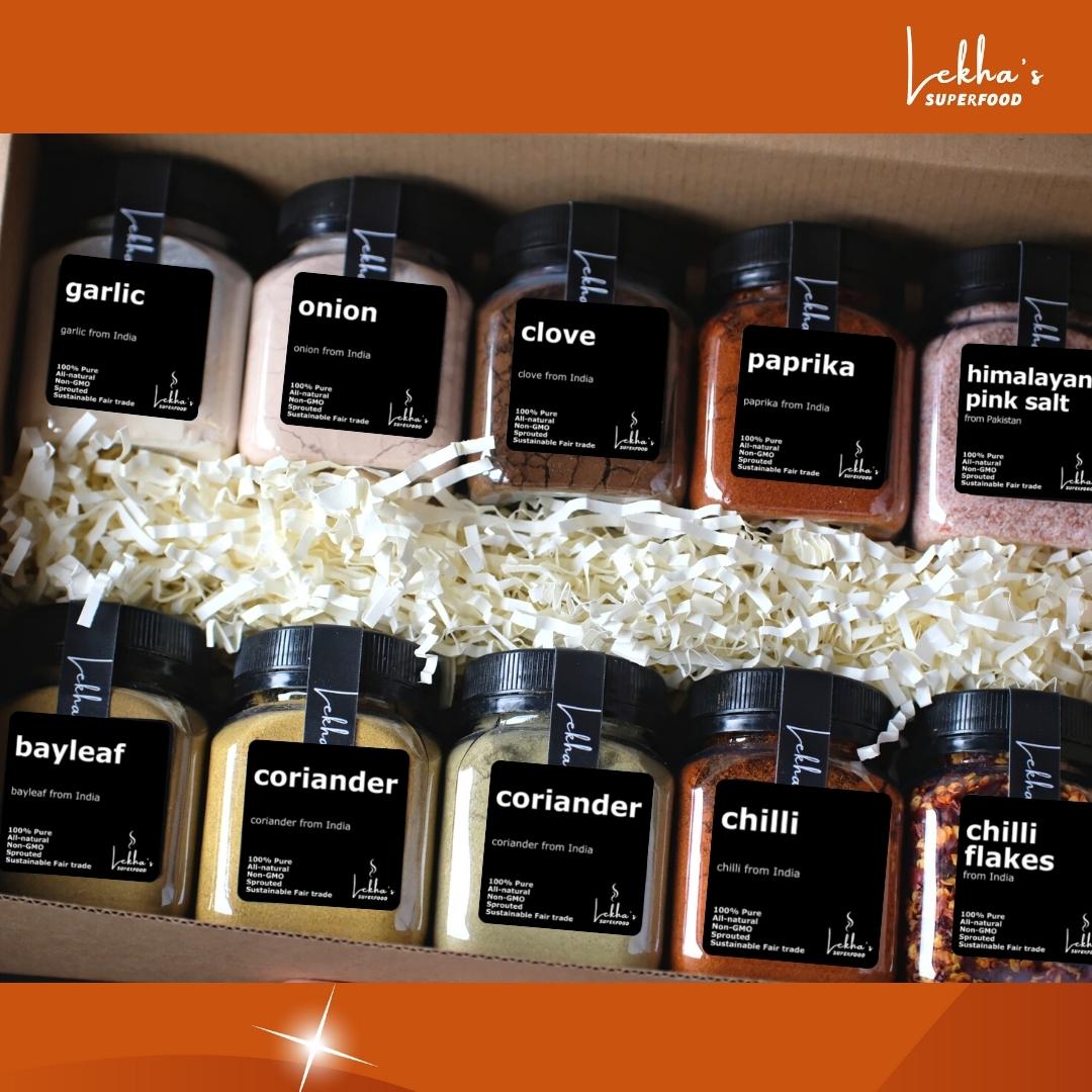Spices and Herbs Condiments Bottle Seasoning Set Pantry Essentials ...