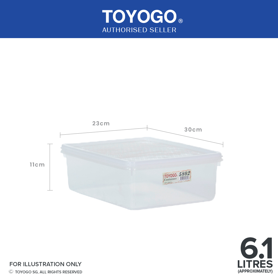 Toyogo 5802 6802 7802 Rectangular Container | Lazada Singapore