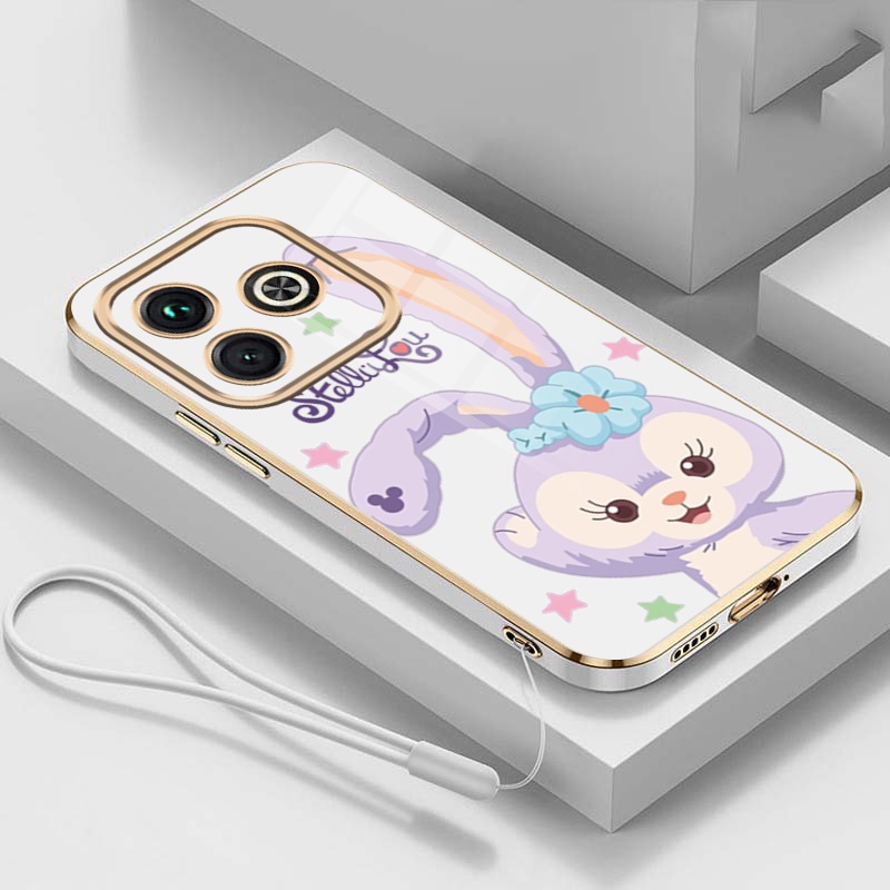 [Free Strap] realme C63 C 63 Lovely Stellalou 6D Plating Square Edges ...