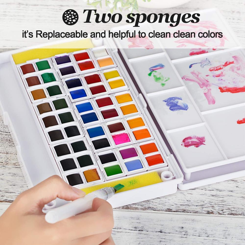 【Inkwell Tales】12/18/24/36 Colors Watercolor Paint Set Professional ...