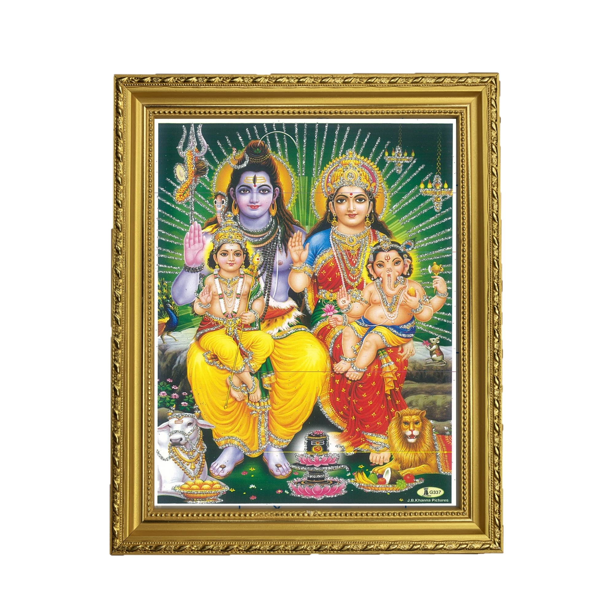 Satvik Lord Shiva, Mata Parvati, Lord Karthik & Lord Ganesha Designer ...