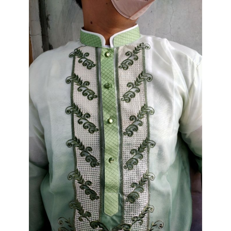 （NEW） Barong Tagalog Modern Barong with linning embroidery barong ...