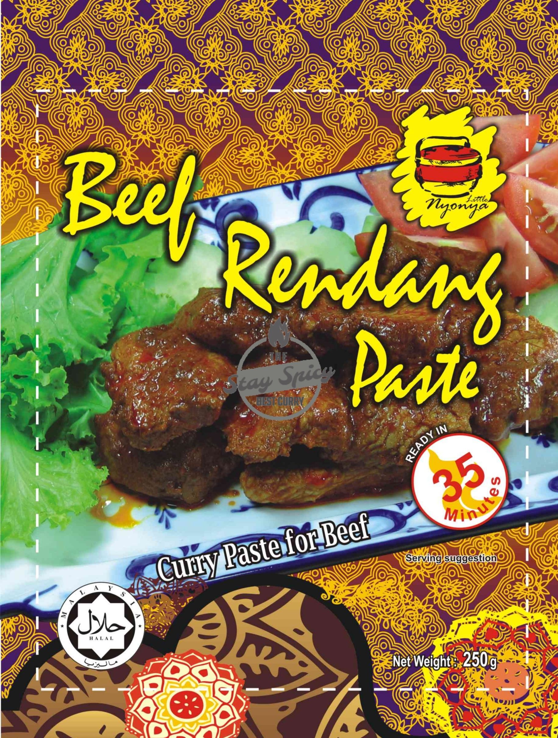 [HALAL] Little Nyonya - Beef Rendang Paste 250g | Lazada