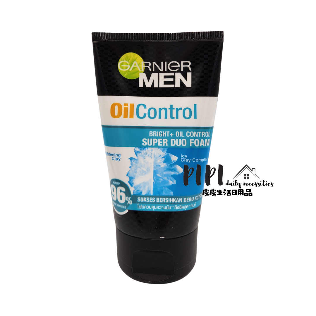 Garnier Men Bright + Oil Control Super Duo Foam 100ml | Lazada Singapore
