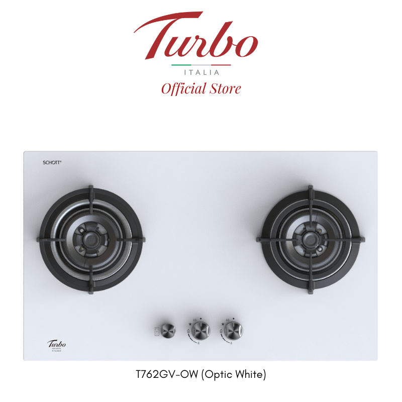 Turbo Italia - Turbo Incanto T762GV 76cm 2 burners built-in Glass Hob (Color -Black or Optic ...
