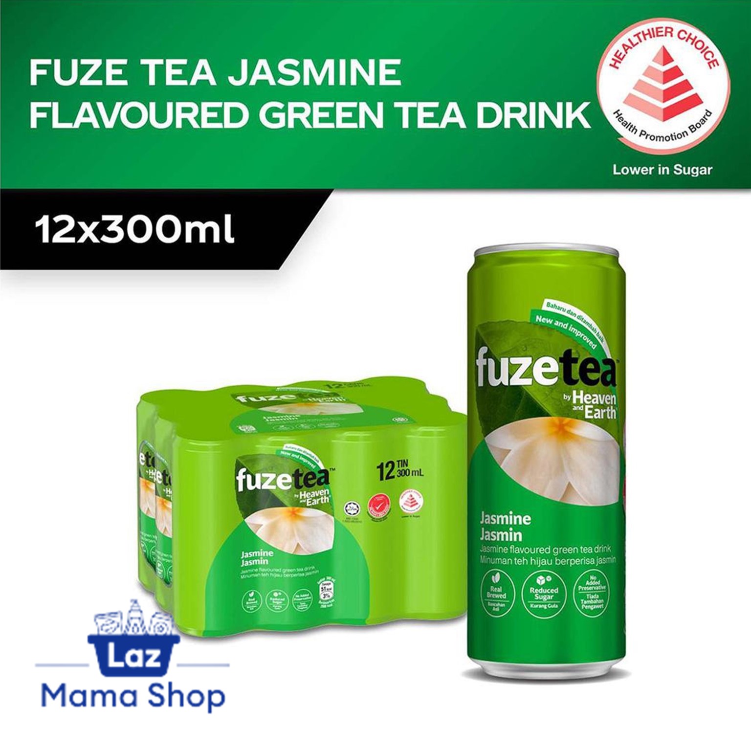 Fuze Tea Jasmine Green Tea (12 x 300ML) Case (Laz Mama Shop) | Lazada ...