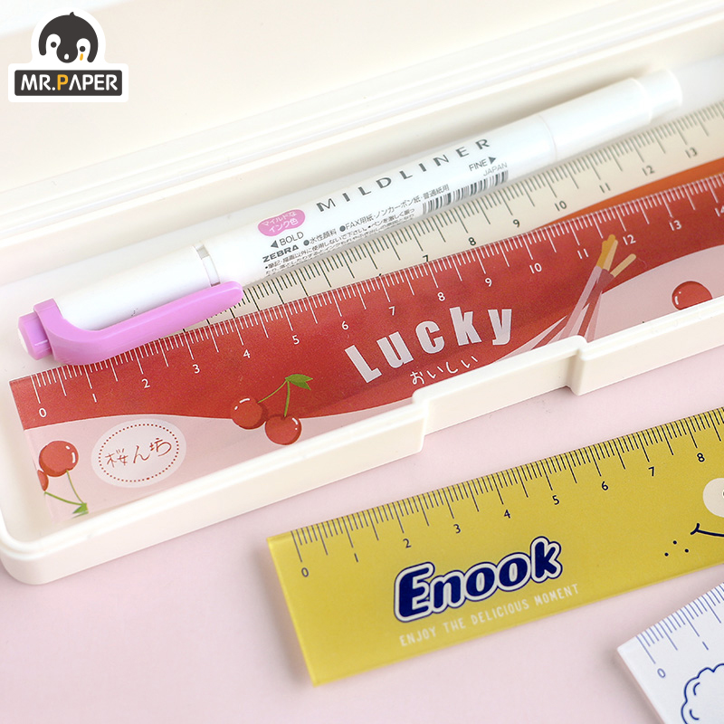 【TechGlobe】Mr.paper 8 Designs 15cm Acrylic Snack Color Ruler ...