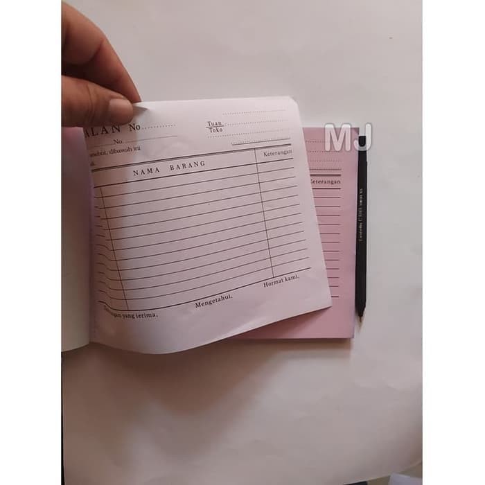 Bon Nota Surat Jalan Rangkap 2 / Surat Jalan Polos 2 Ply / Surat Jalan ...