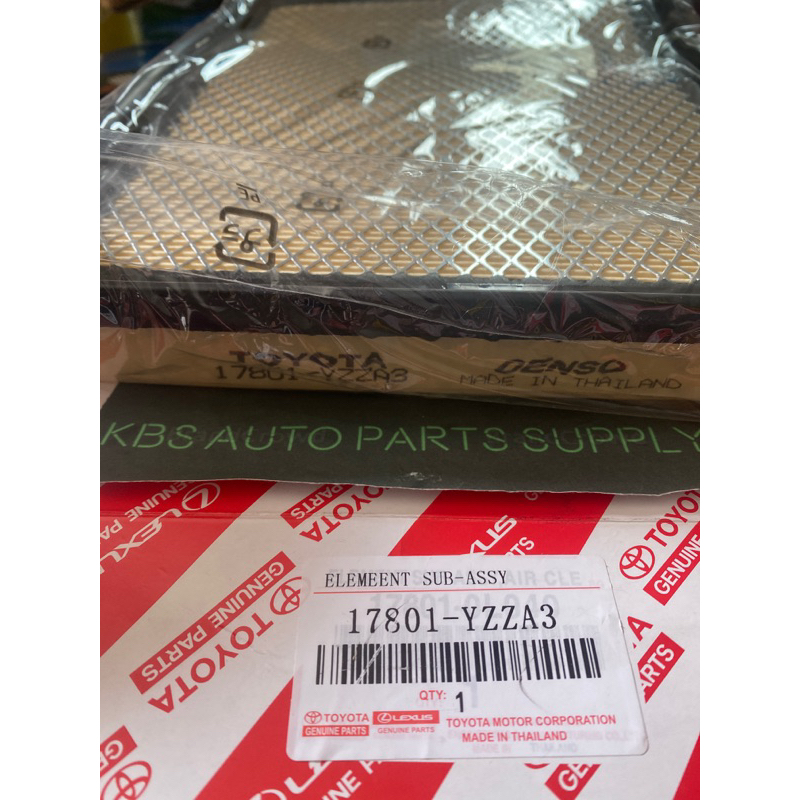 17801-YZZA3 Genuine Toyota Air Filter – Air Filter / Innova / Hilux ...
