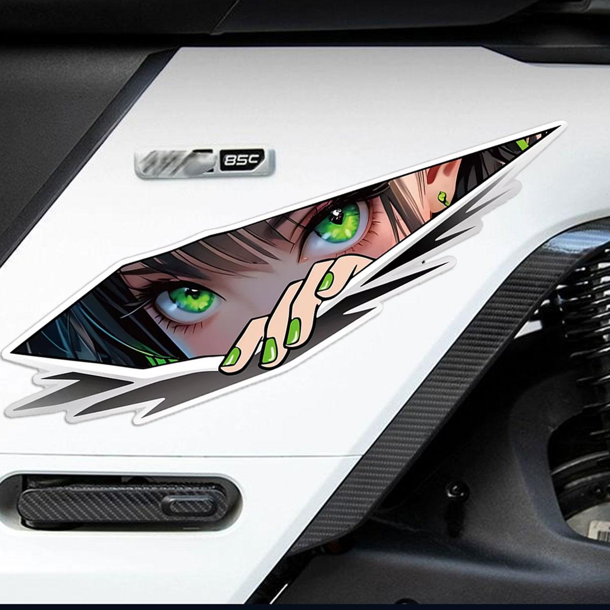 Anime Themed Reflective Waterproof and Scratch Resistant Motorcycle ...