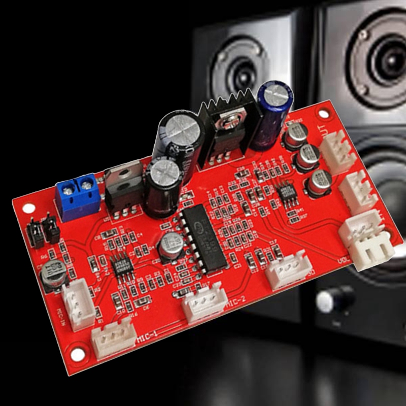 PT2399 Karaoke Reverb Board Single Power Audio Preamp Circuit Board ...