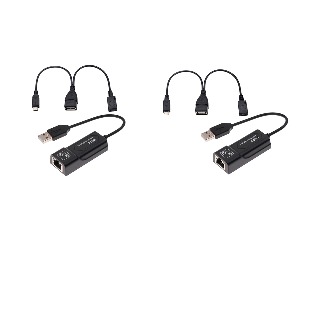 【EleganceWorld】2Pieces Black LAN Ethernet Adapter for FIRE TV or STICK ...