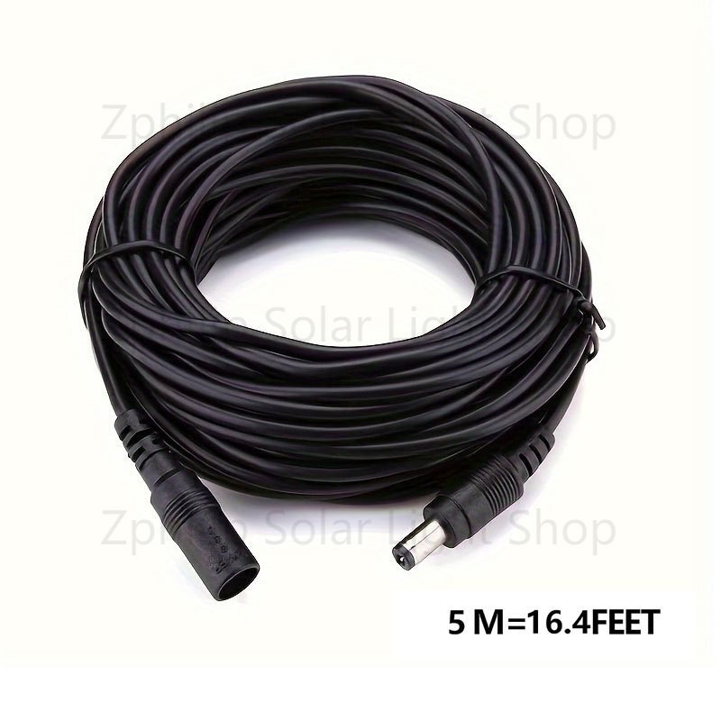 DC Power Extension Cable 5M/10M Jack Socket 5.5mmx2.1mm Male Plug For ...