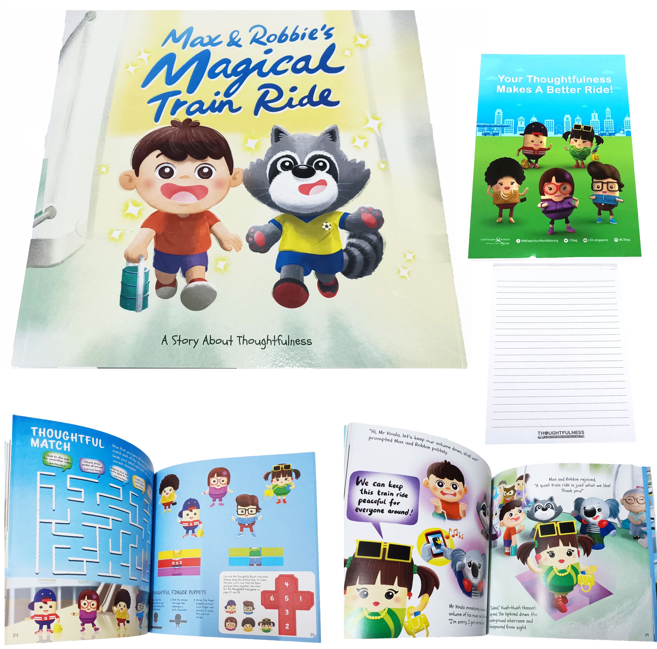 Magical MRT train ride story activity book / How is MRT system built ...