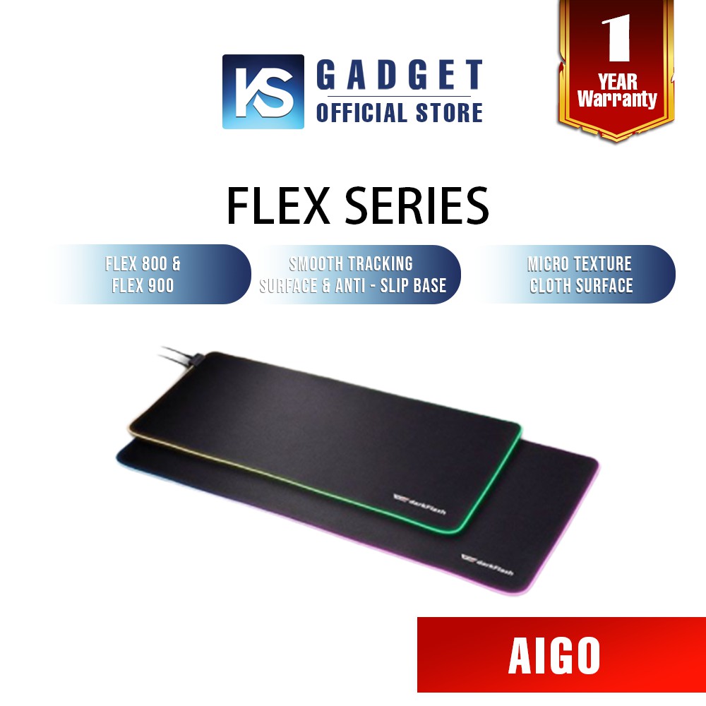 Aigo Darkflash Flex 800 & Flex 900 14 Modes RGB Gaming Mouse Pad ...