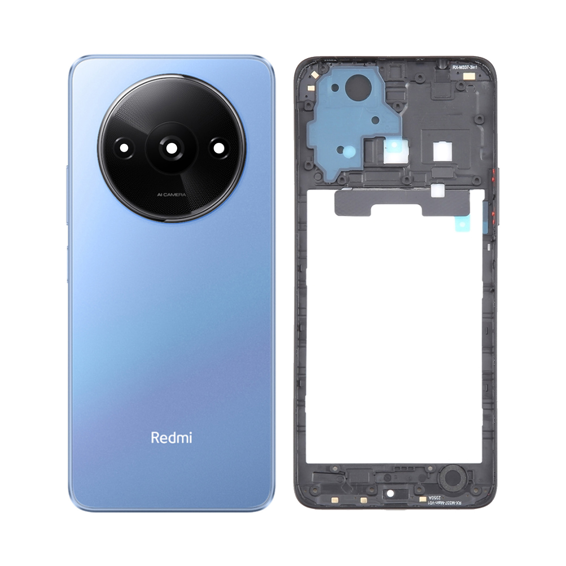 Xiaomi Redmi A3 Rear Complete Body Casing Housing Replacement Demanding For Redmi A3 - Blue ...