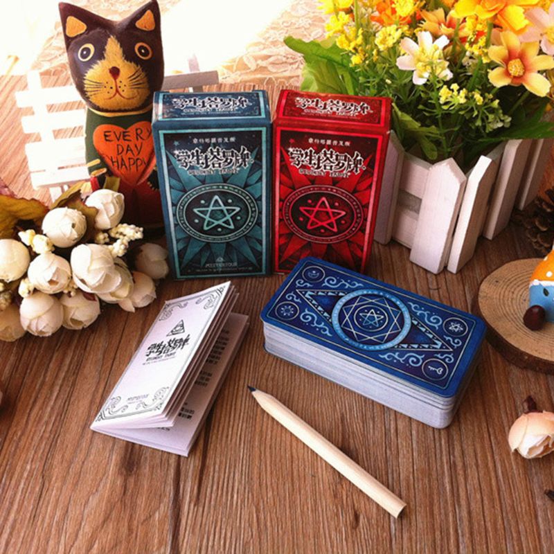 【TechHaven123】Student Tarot Cards Deck Guidebook Mysterious Divination ...