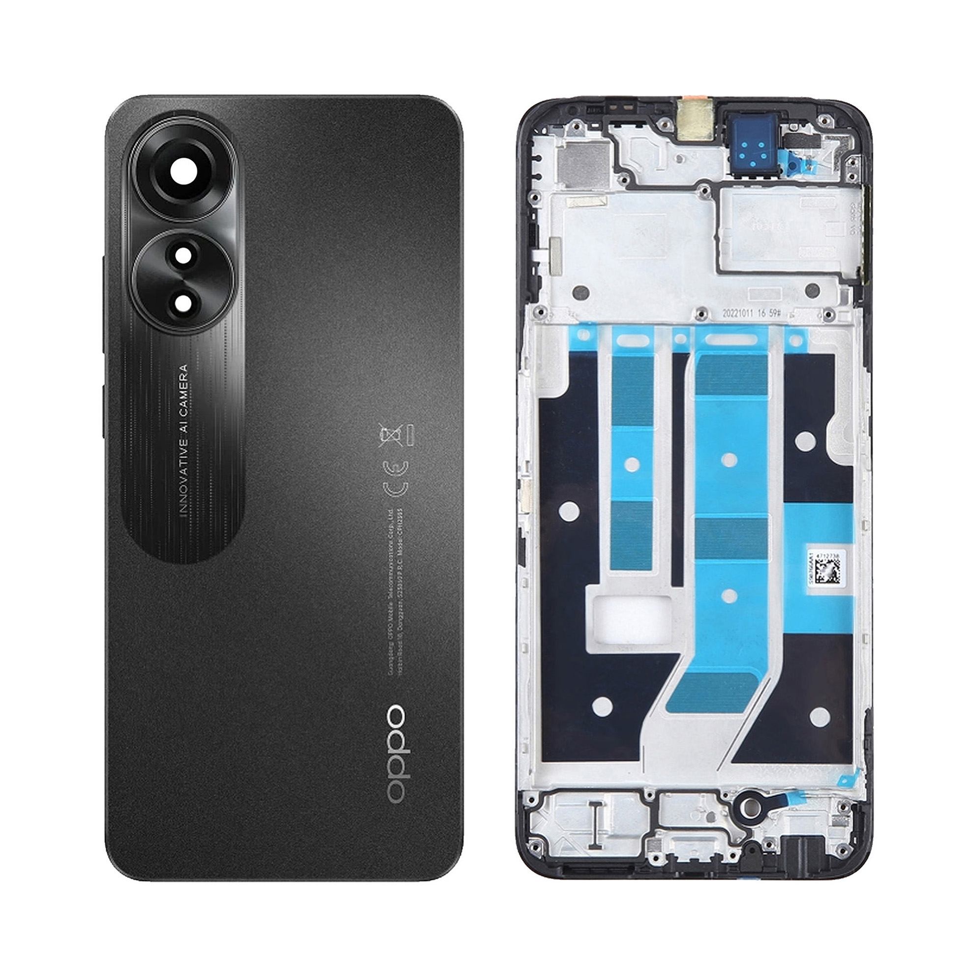 Oppo A78 Rear Complete Body Casing Housing Replacement Best Quality For ...